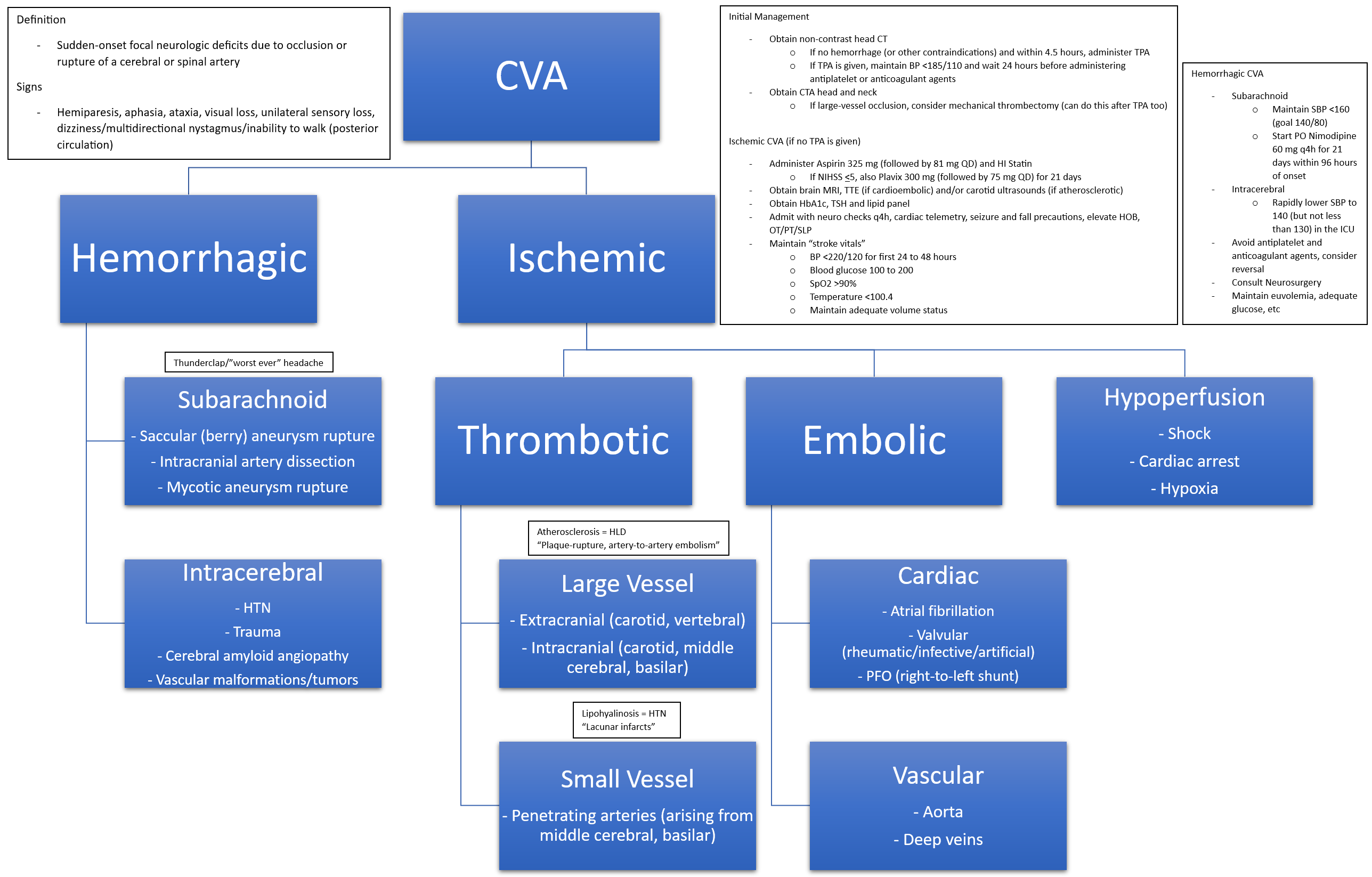CVA – Super Easy Medicine